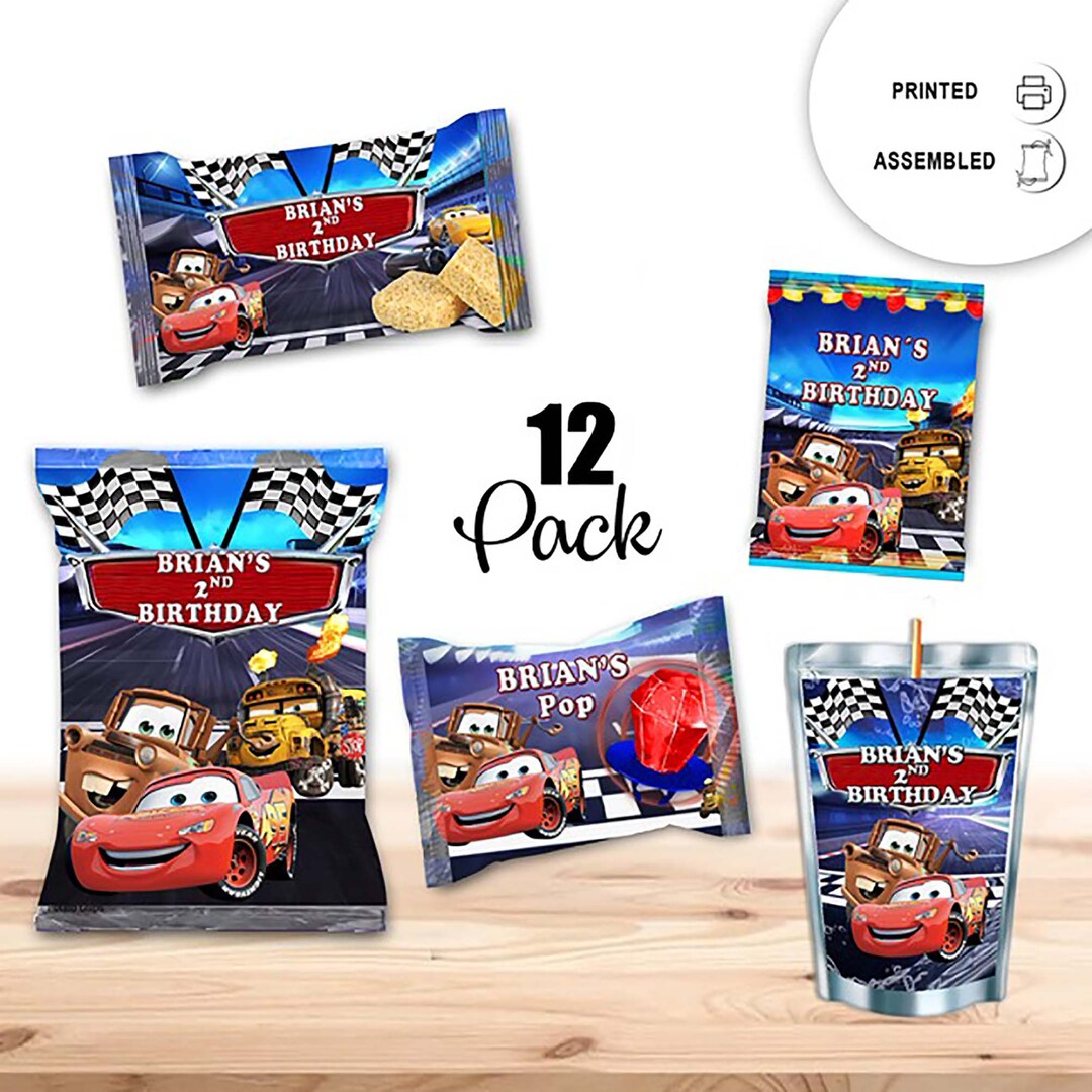 Cars Bundle Party Labels or Finished Snacks - Etsy