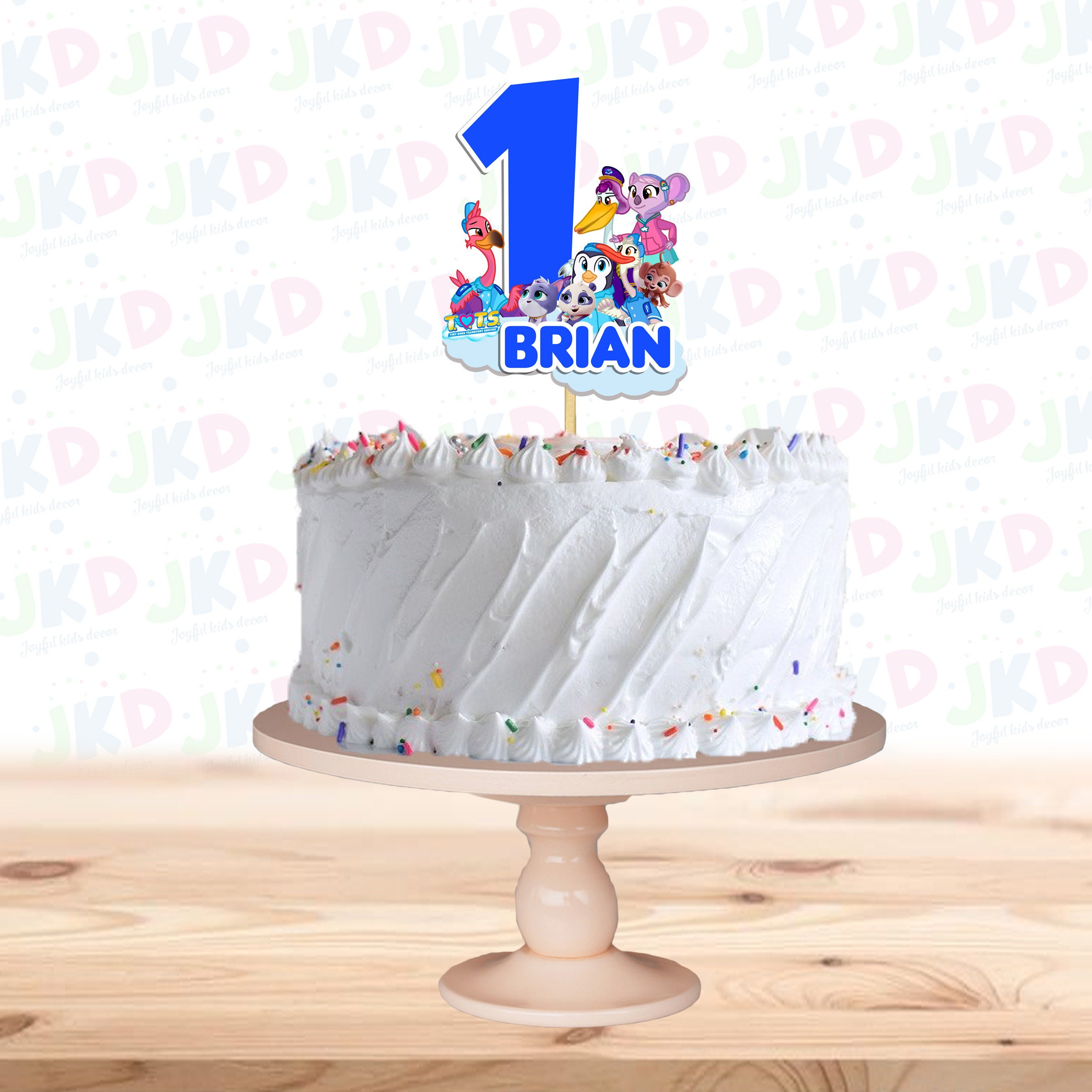 TOTS Cake Topper Self-editing Instant Download - Etsy