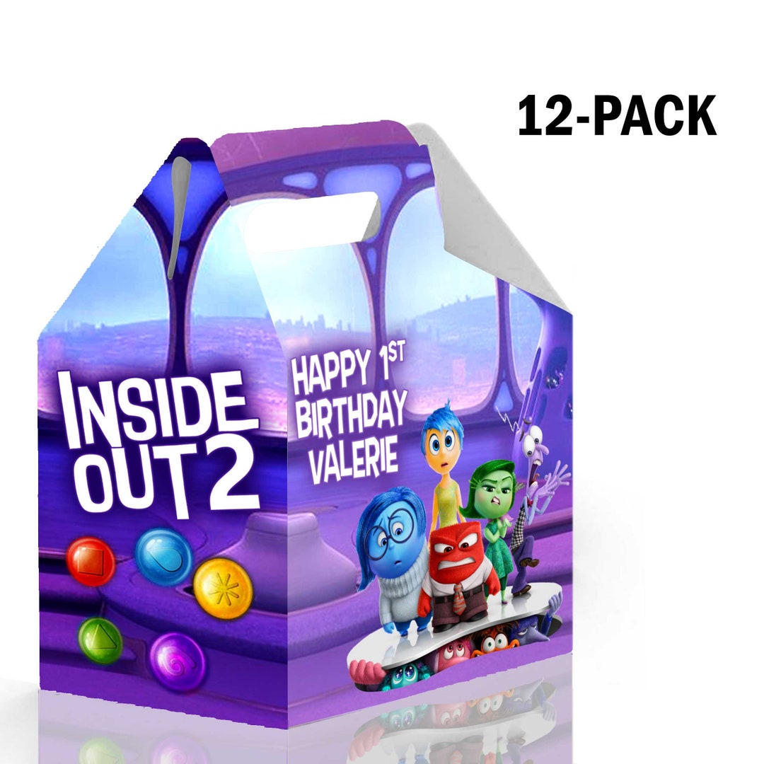Inside Out Candy Gable Box for Birthday Party Favors 12 Pack - 4.4x4 ...