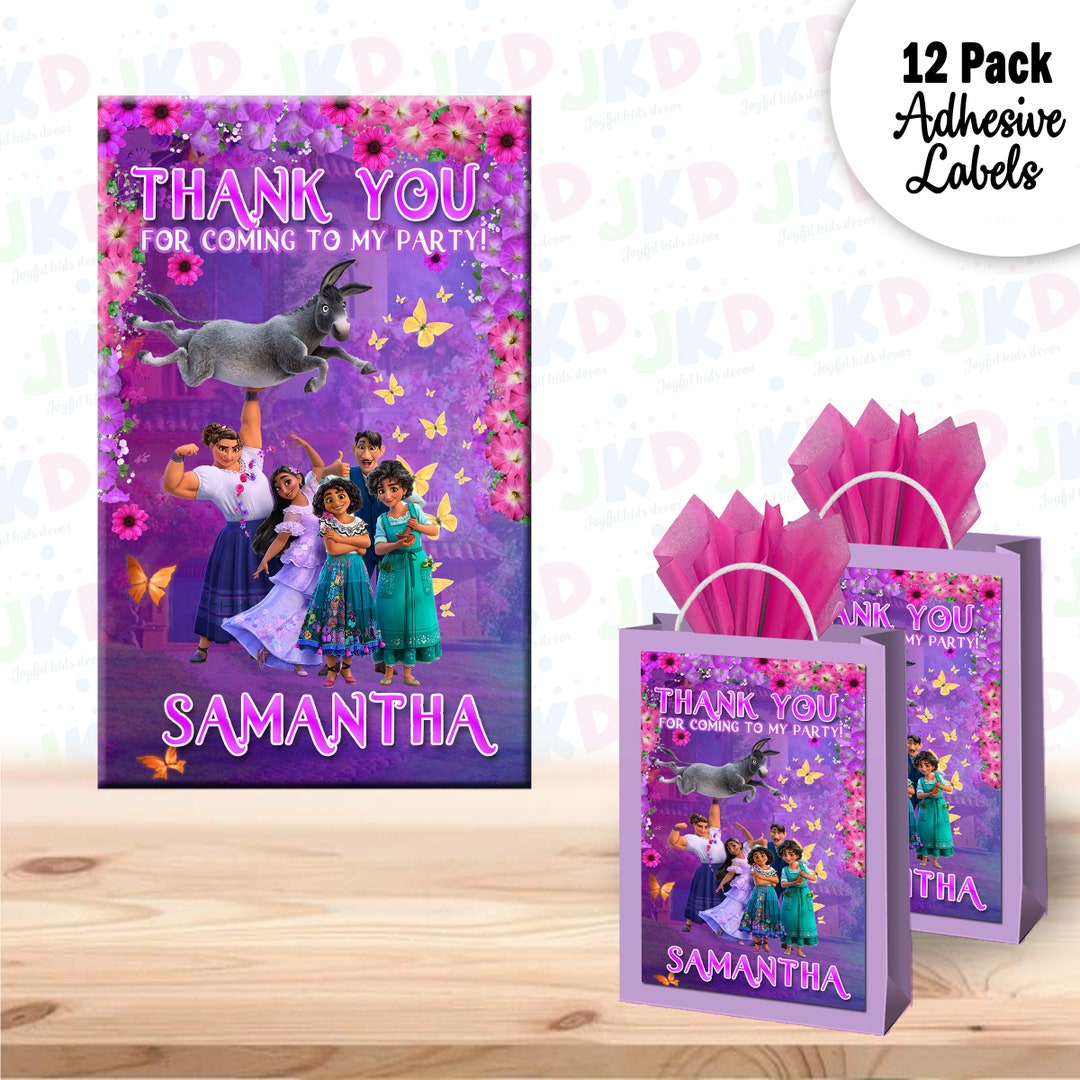 Encanto Gift Favor Bag Labels | 12-pack Stickers | Size 8x5in - Etsy