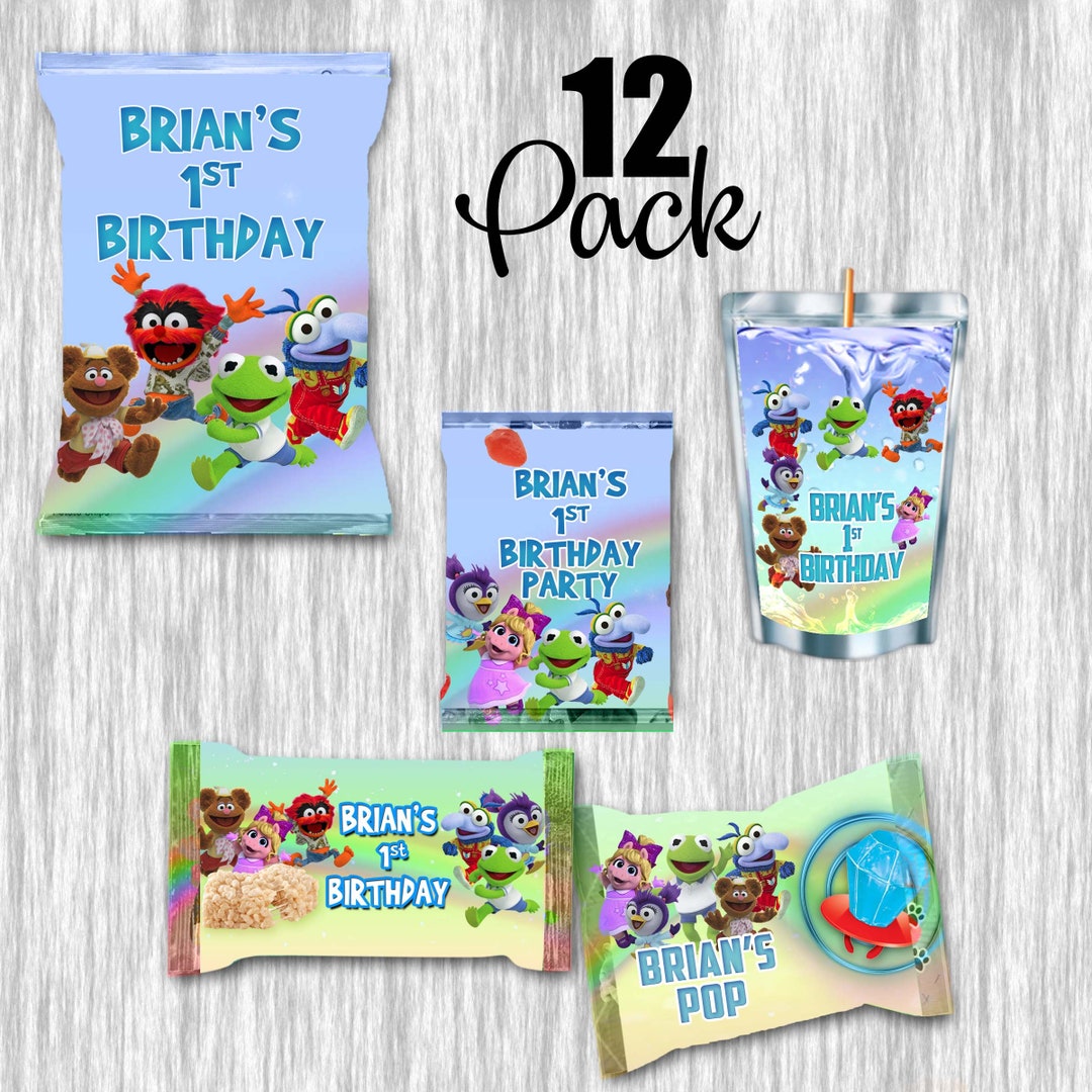 Muppet Babies Party Snacks Favor for Birthday Bundle Labels or Finished ...
