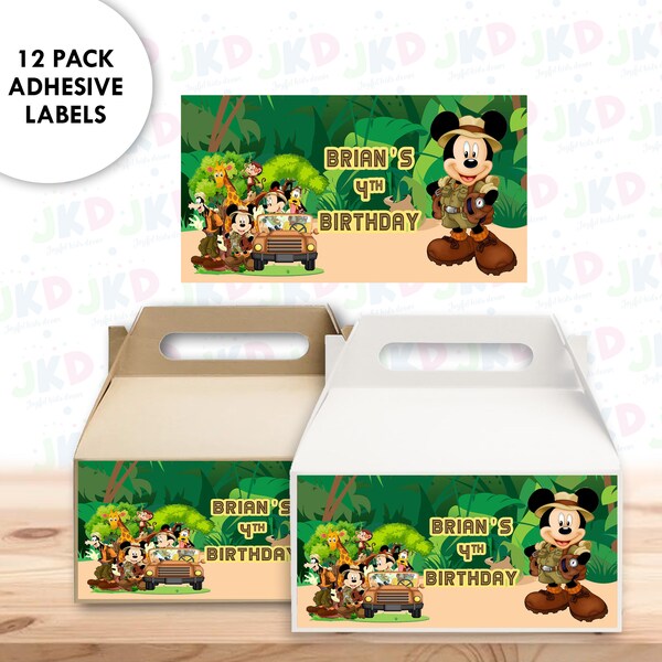 Mickey Mouse Safari Gable Box - Etsy