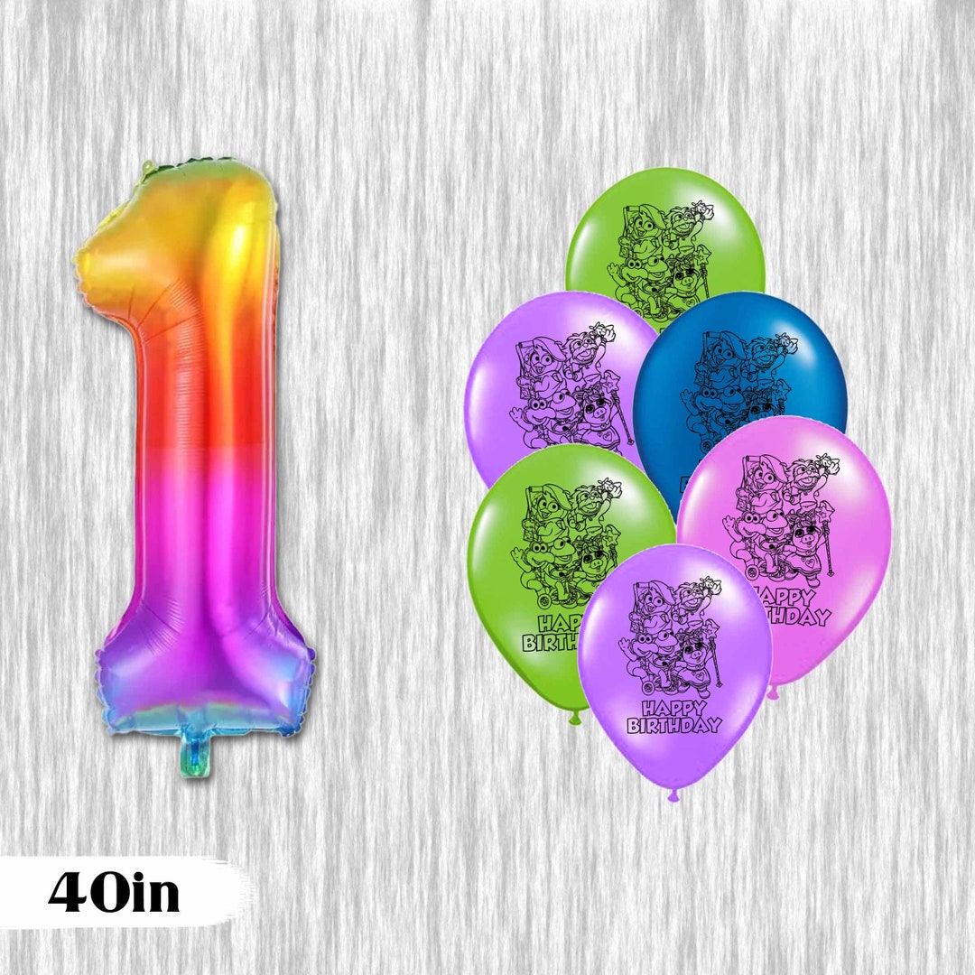 Muppet Babies Vibrant Party Balloon Set Foil and Biodegradable Latex - Etsy