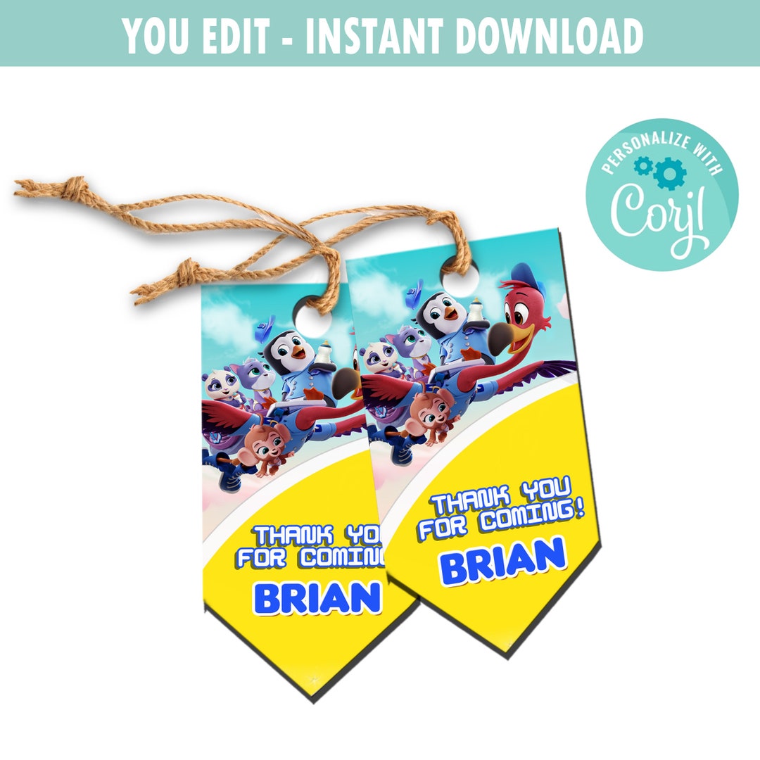 TOTS Favor Tags | Instant Digital Download | Self-editing - Etsy