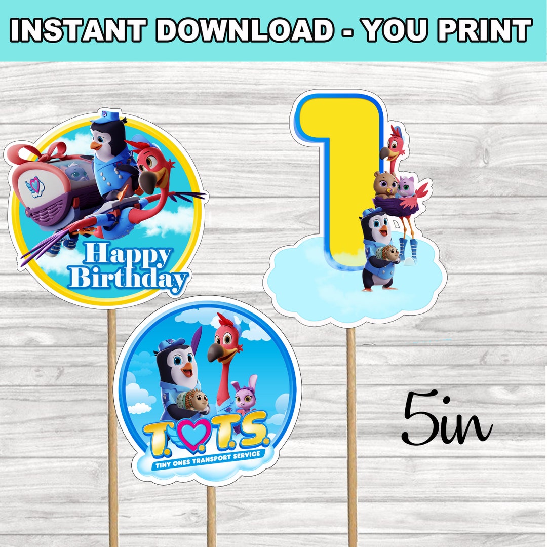 TOTS Centerpieces Instant Download- YOU PRINT #blue - Etsy