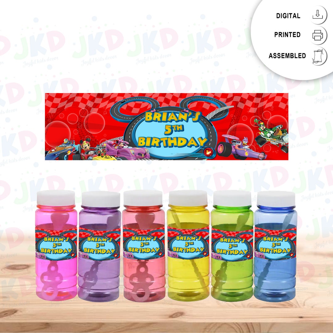 Mickey Roadster Racers Bubbles - Digital and Physical Options - Etsy