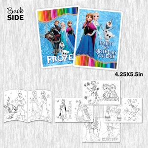 Frozen Mini Coloring Books With Crayons - 12pk - Etsy