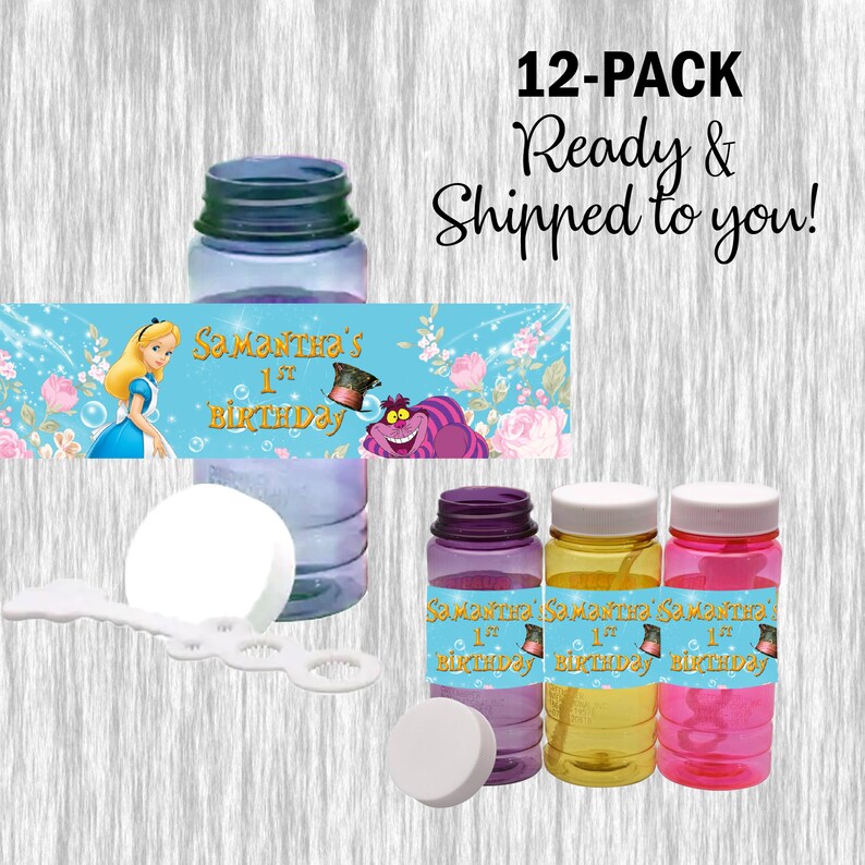 Alice in Wonderland Bubbles Digital and Physical Options - Etsy