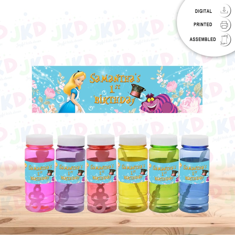 Alice in Wonderland Bubbles Digital and Physical Options - Etsy