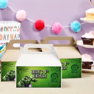 Hulk Gable Box Labels | 12-pack Stickers | Size 6x3.25in - Etsy
