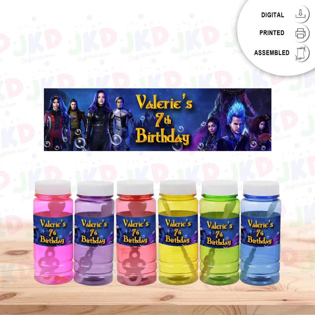 Descendants Bubbles - Digital and Physical Options - Etsy