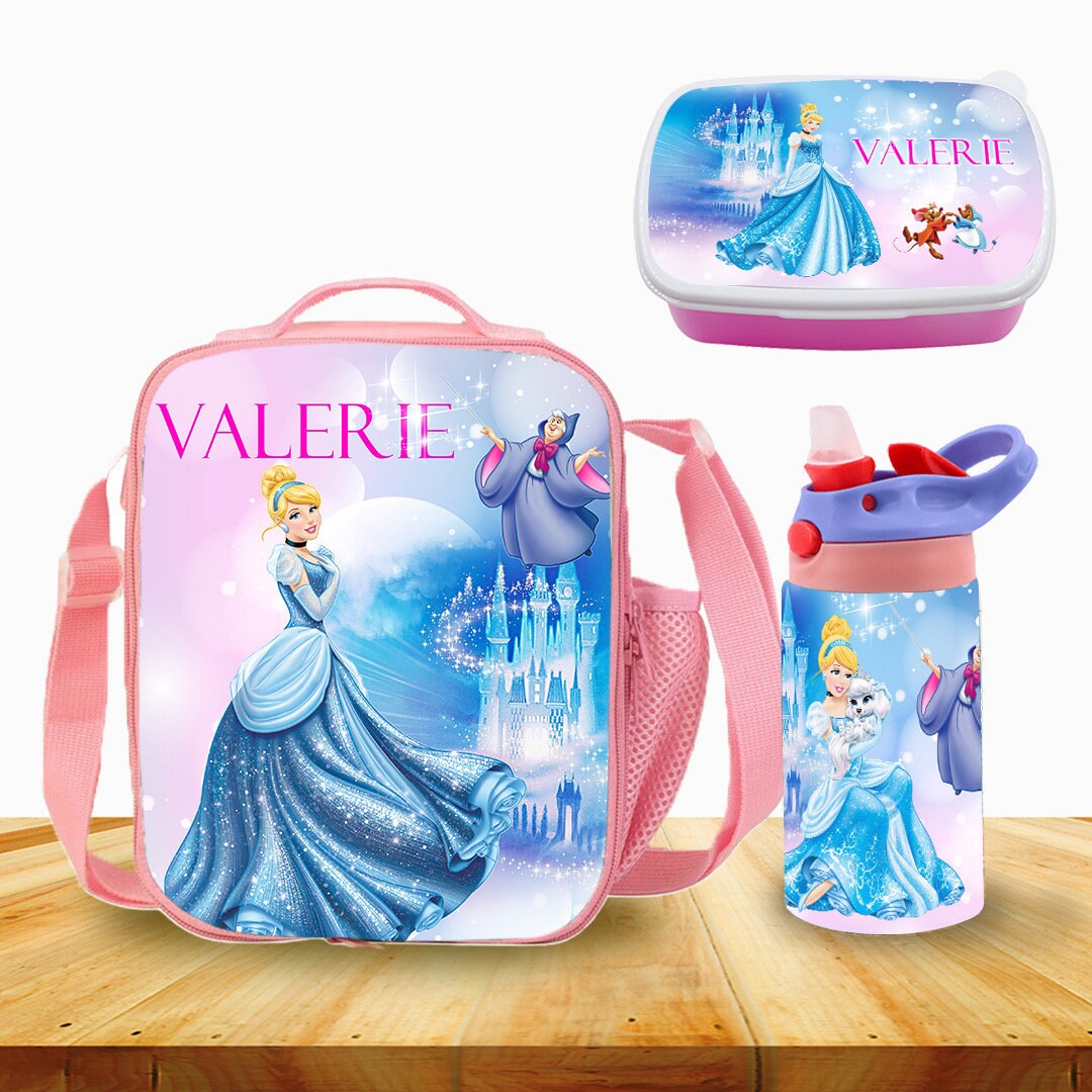 Custom School Kids Bundle Insulated Lunch Bag Snack Box Sippy Cup ...