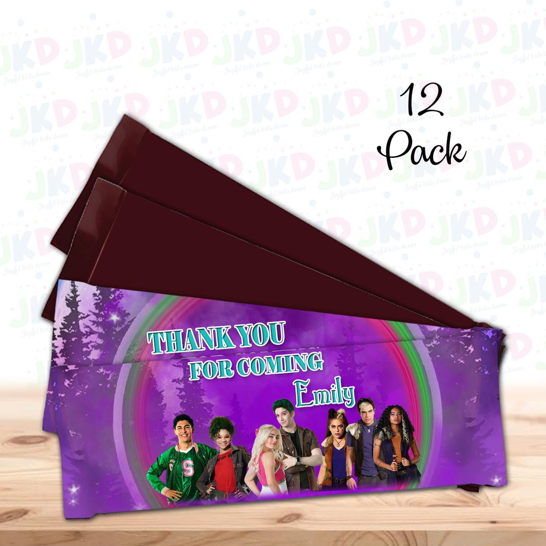 Zombies Candy Bar Labels for Party Decor Chocolate Birthday Favor | 12 ...