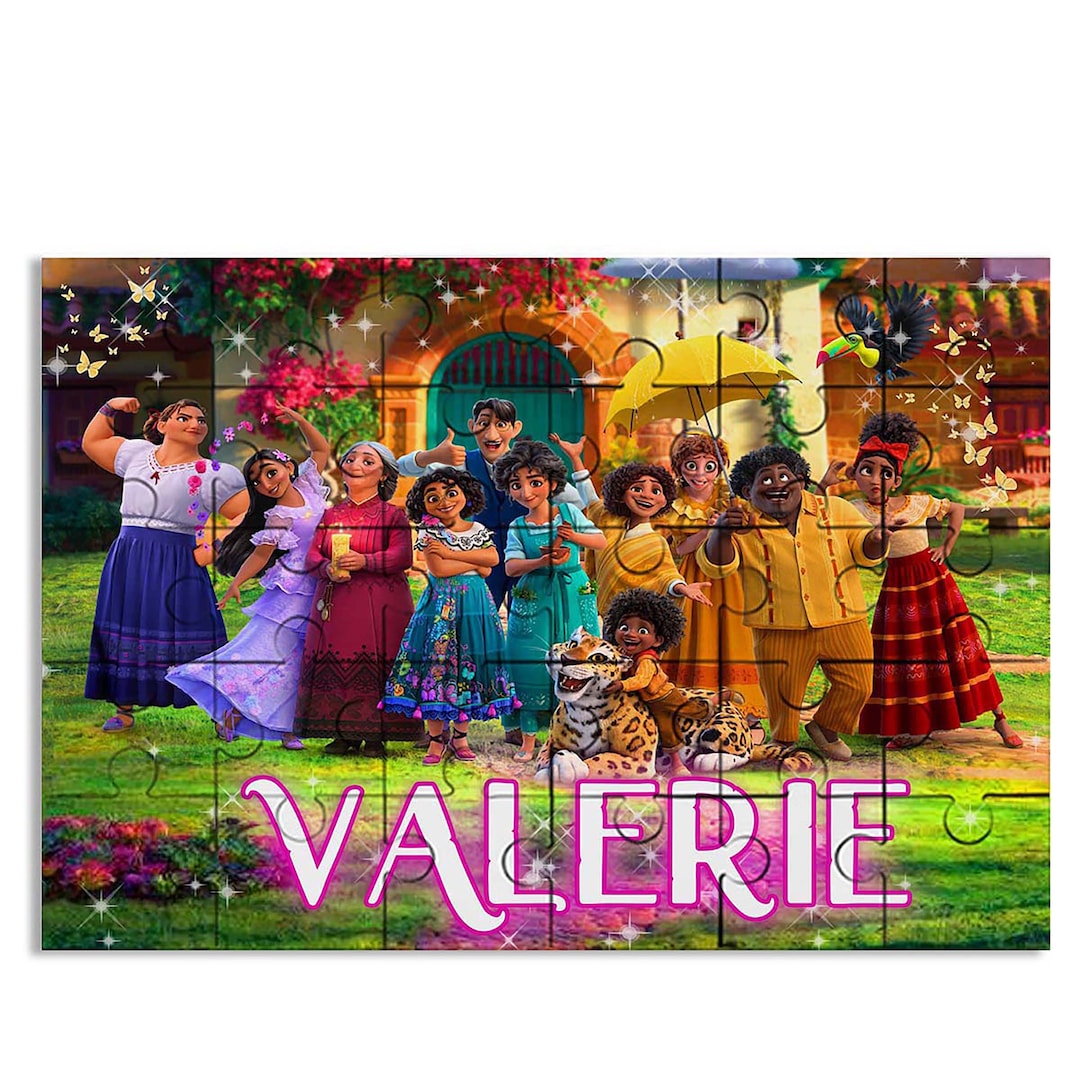 Encanto Puzzle With Name Kids Jigsaw Gift Son Daughter Birthday | 30pcs ...