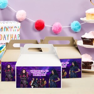 Descendants Gable Box Labels | 12-pack Stickers | Size 6x3.25in - Etsy