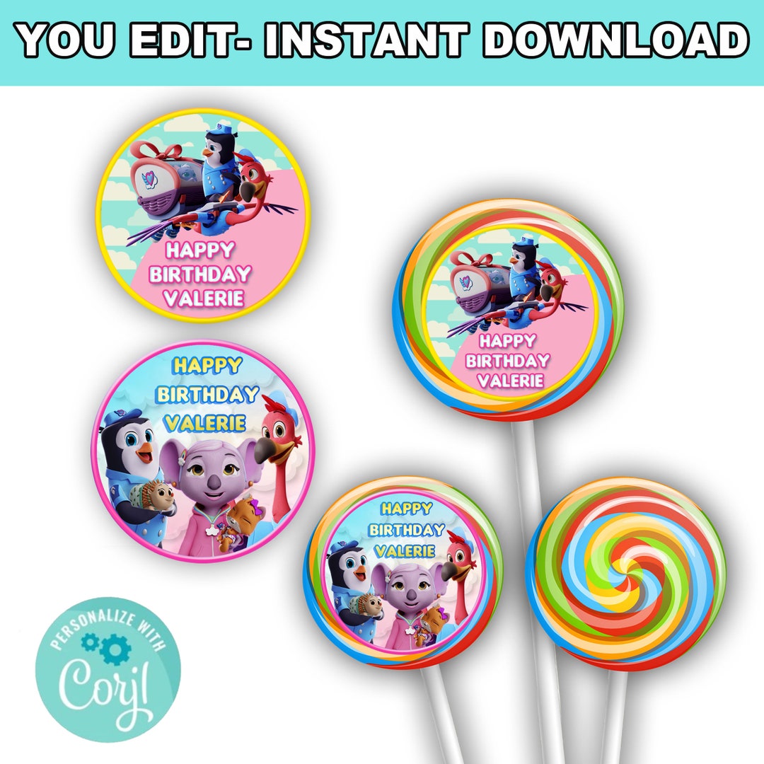 TOTS Round Stickers | Instant Download | Editable With Corjl | Perfect ...