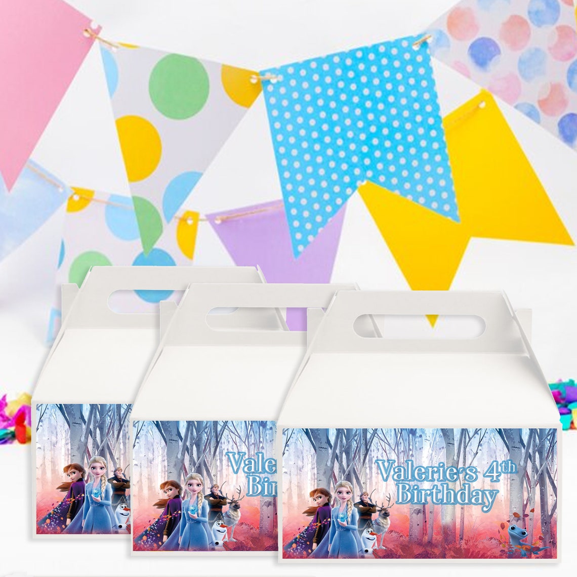 Frozen 2 Gable Box Labels 12-pack Stickers Size 6x3.25in - Etsy