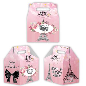Paris Candy Gable Box for Birthday Party Favors 12 Pack - 4.4x4.5in - Etsy