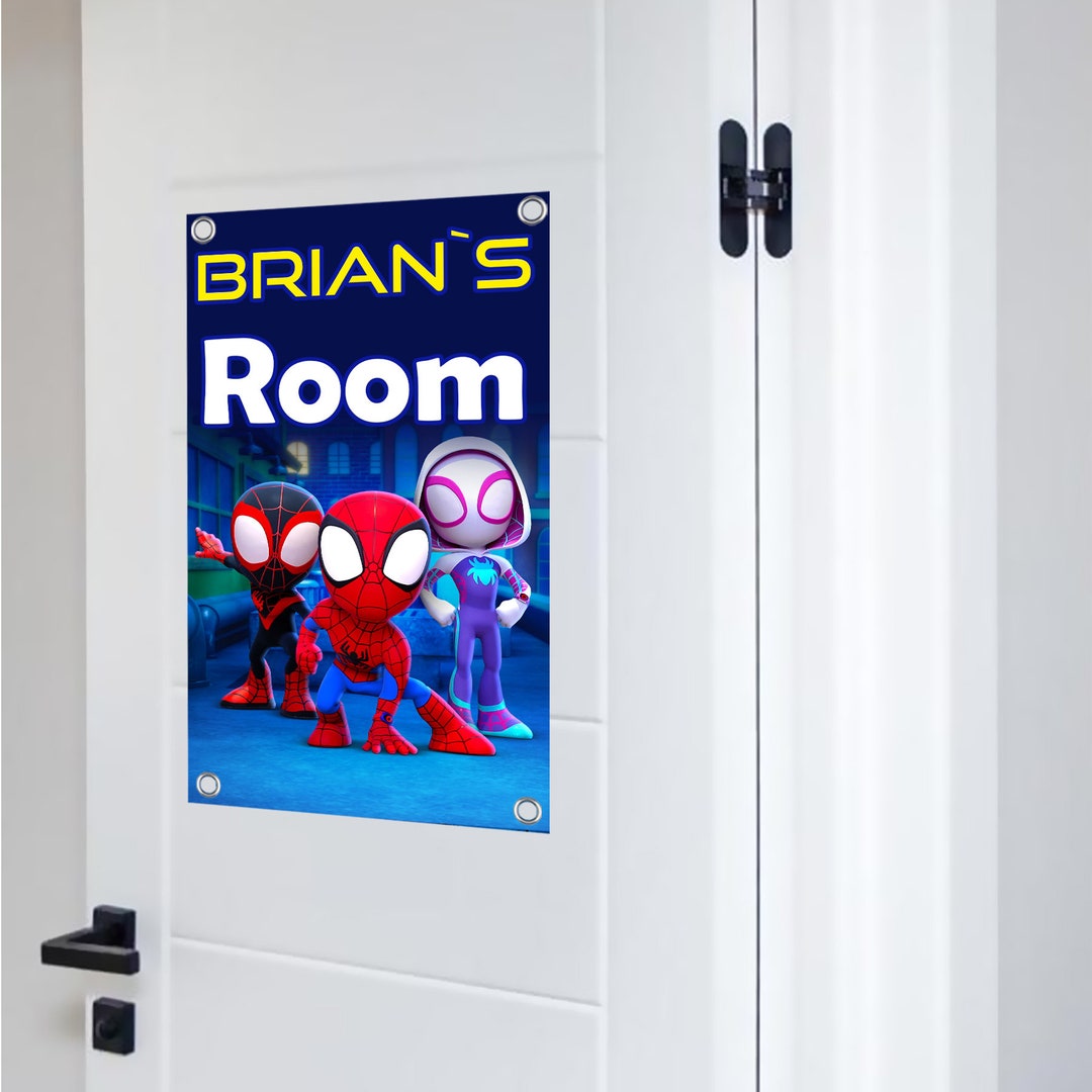 Spidey Sign Room Door Nursery Decor Gift for Boy Girl Grandson ...