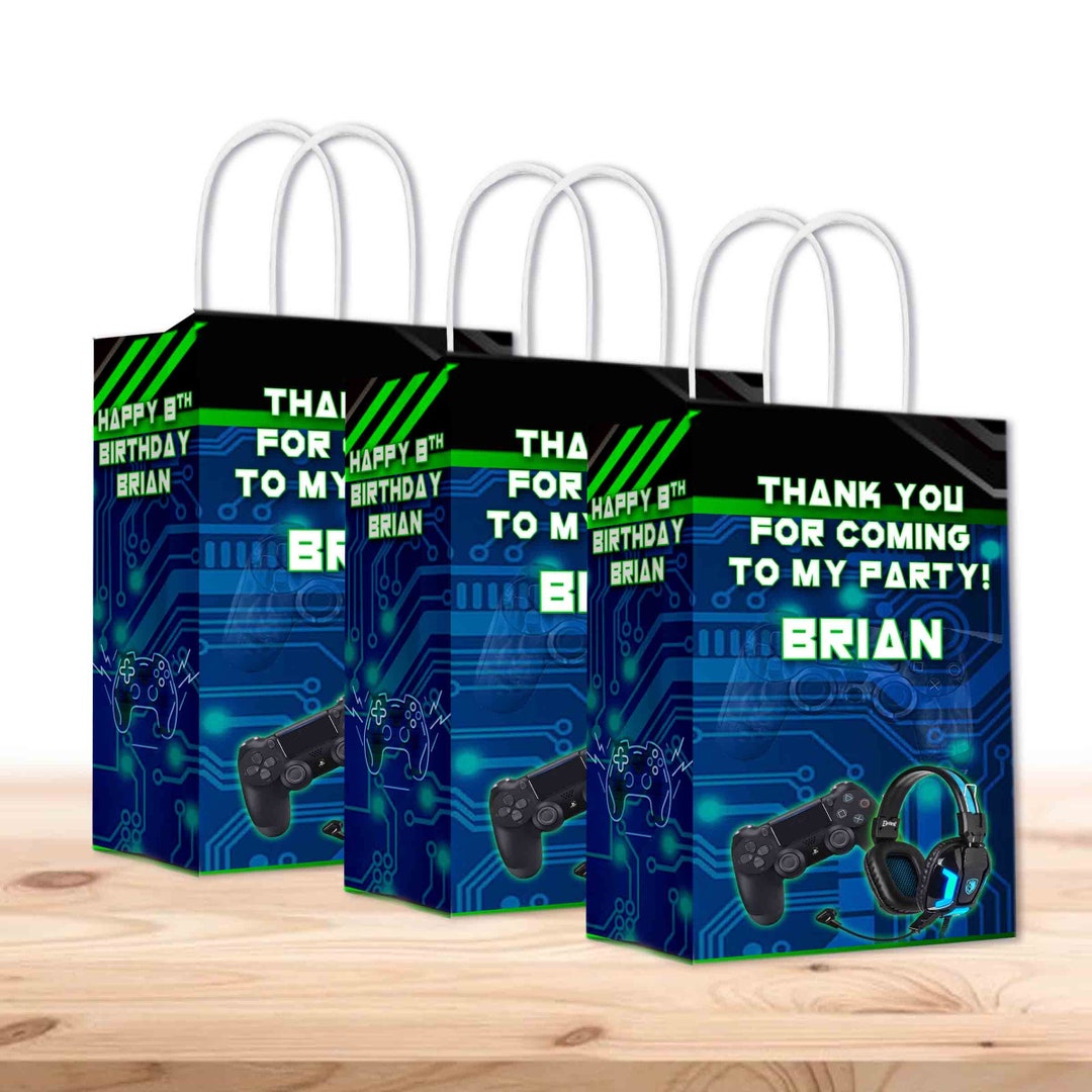 Video Game Bags With Handles for Kids Gift Favor Birthday Party ...