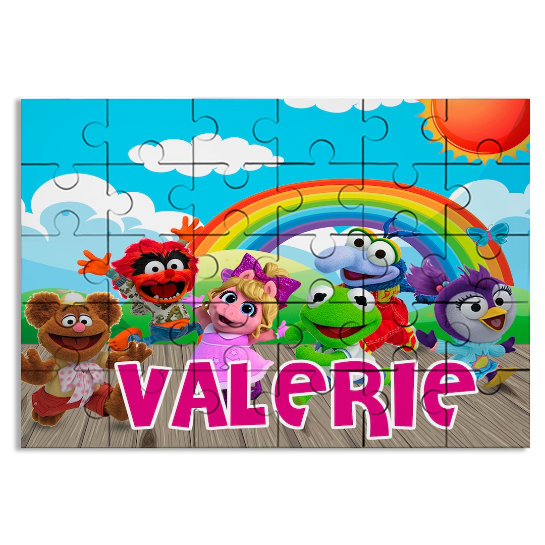 Muppet Babies Puzzle With Name Kids Jigsaw Gift Son Daughter Birthday ...