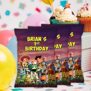 Toy Story Chip Bags Label for Kids Birthday Party Favor Decor, Stickers ...