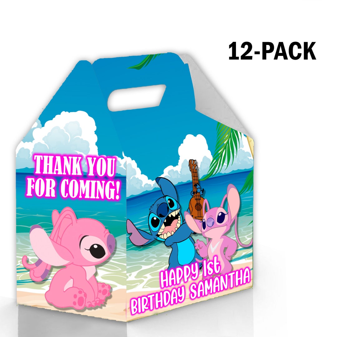 Stitch Candy Gable Box for Birthday Party Favors 12 Pack - 4.4x4.5in - Etsy