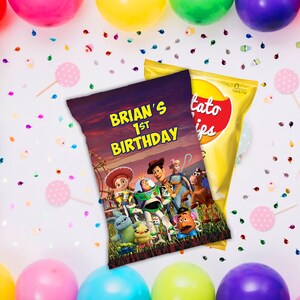 Toy Story Chip Bags Label for Kids Birthday Party Favor Decor, Stickers ...