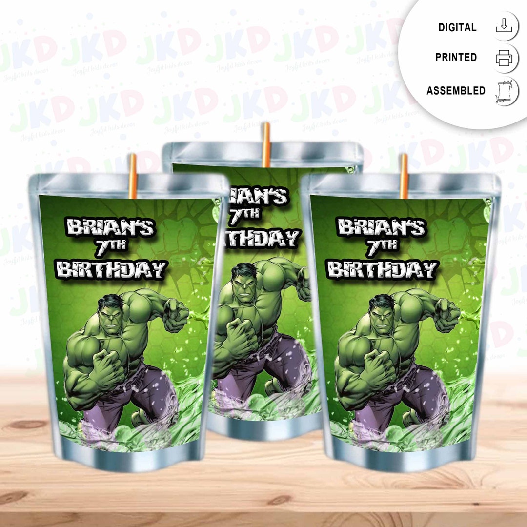 The Incredible Hulk Juice Pouch Digital and Physical Options - Etsy