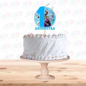 Frozen Cake Topper Self-editing Instant Download - Etsy