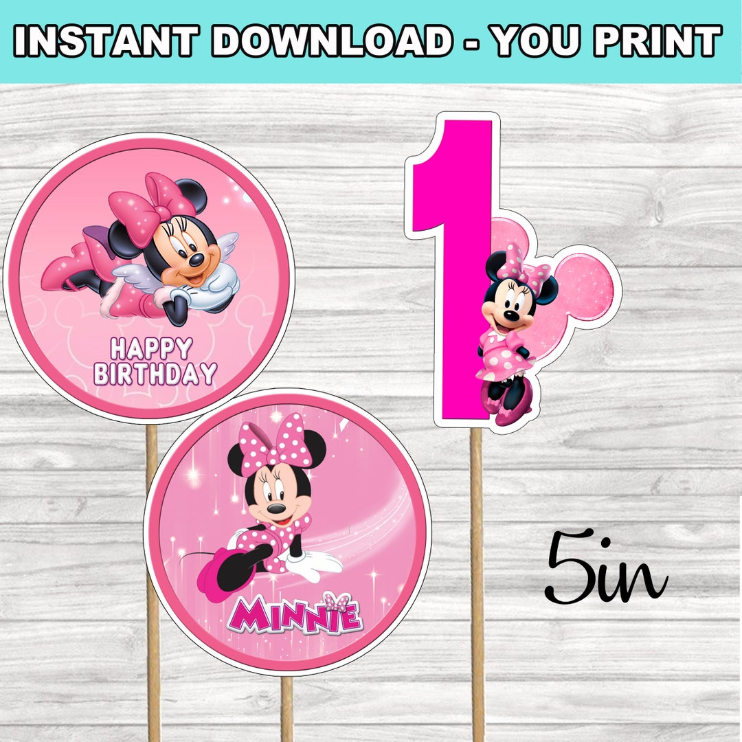 Minnie Mouse Centerpieces Instant Download- YOU PRINT - Etsy