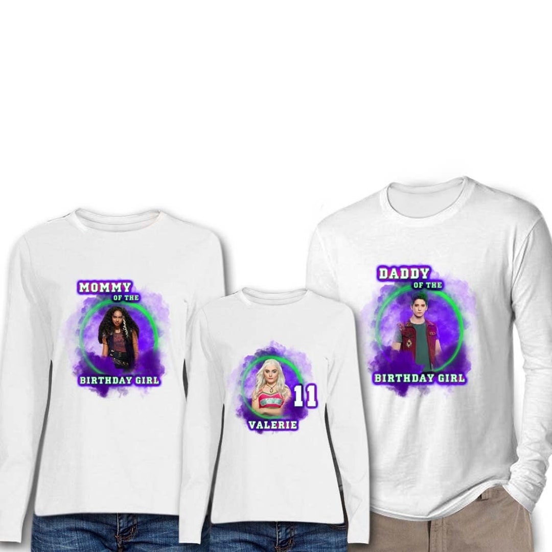 Zombies Birthday Girl & Family Matching Shirts | White Long Sleeve - Etsy