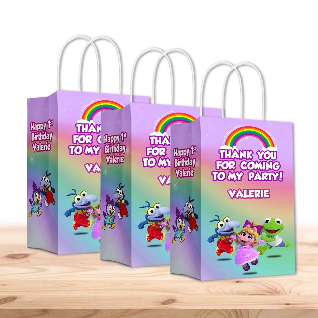 Muppet Babies Bags With Handles for Kids Gift Favor Birthday Party ...