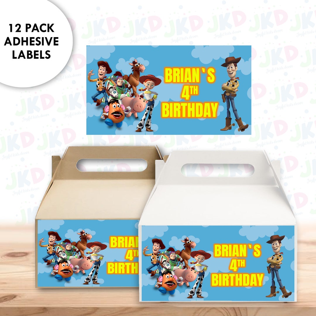 Toy Story Gable Box Labels | 12-pack Stickers | Size 6x3.25in - Etsy