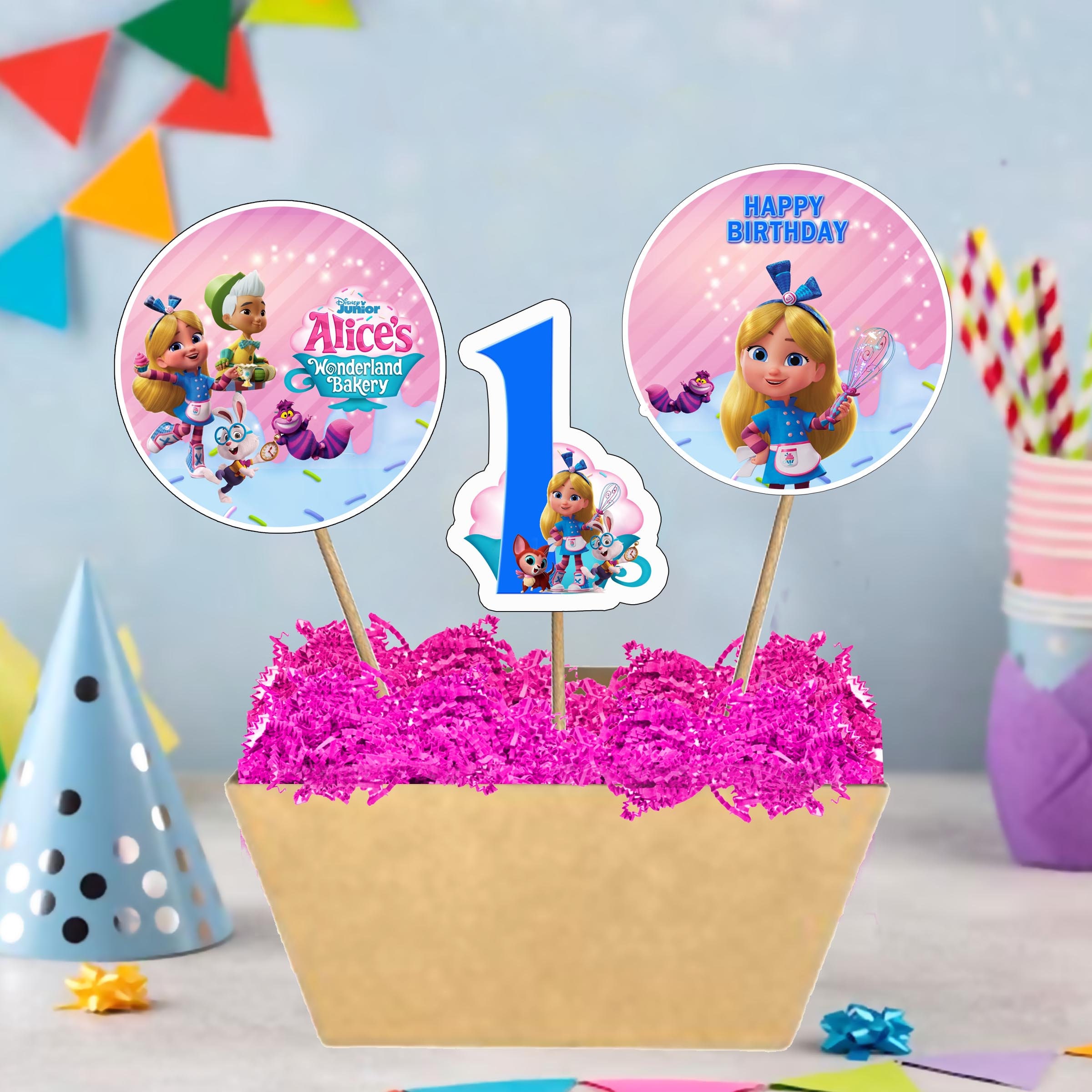 Alice Bakery Centerpieces Instant Download YOU PRINT - Etsy