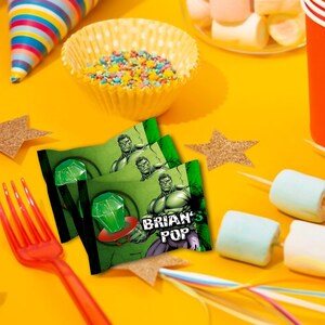 Hulk Ring Pop Label Sticker for Birthday Party Candy Favor - Digital ...