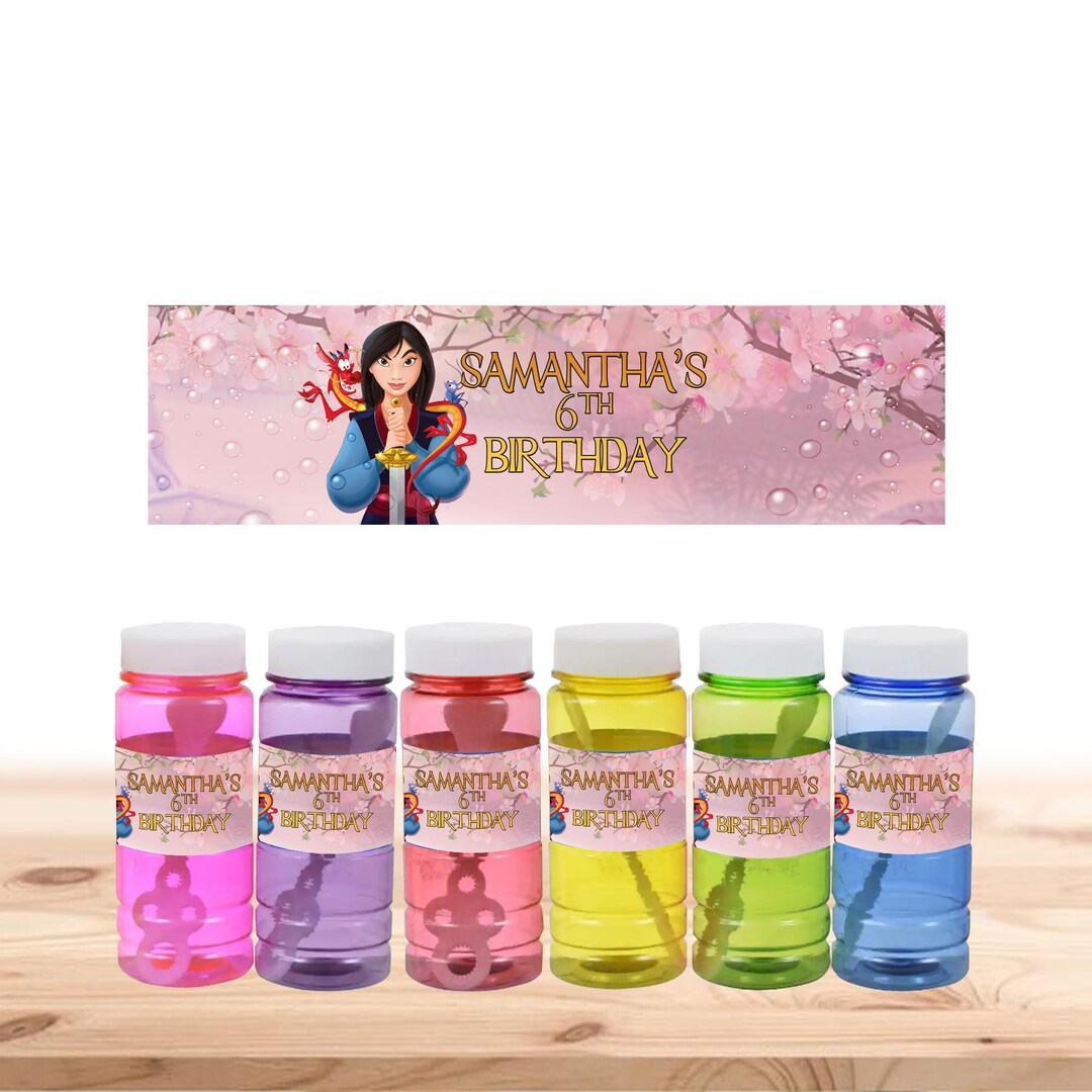 Mulan Bubbles - Digital and Physical Options - Etsy