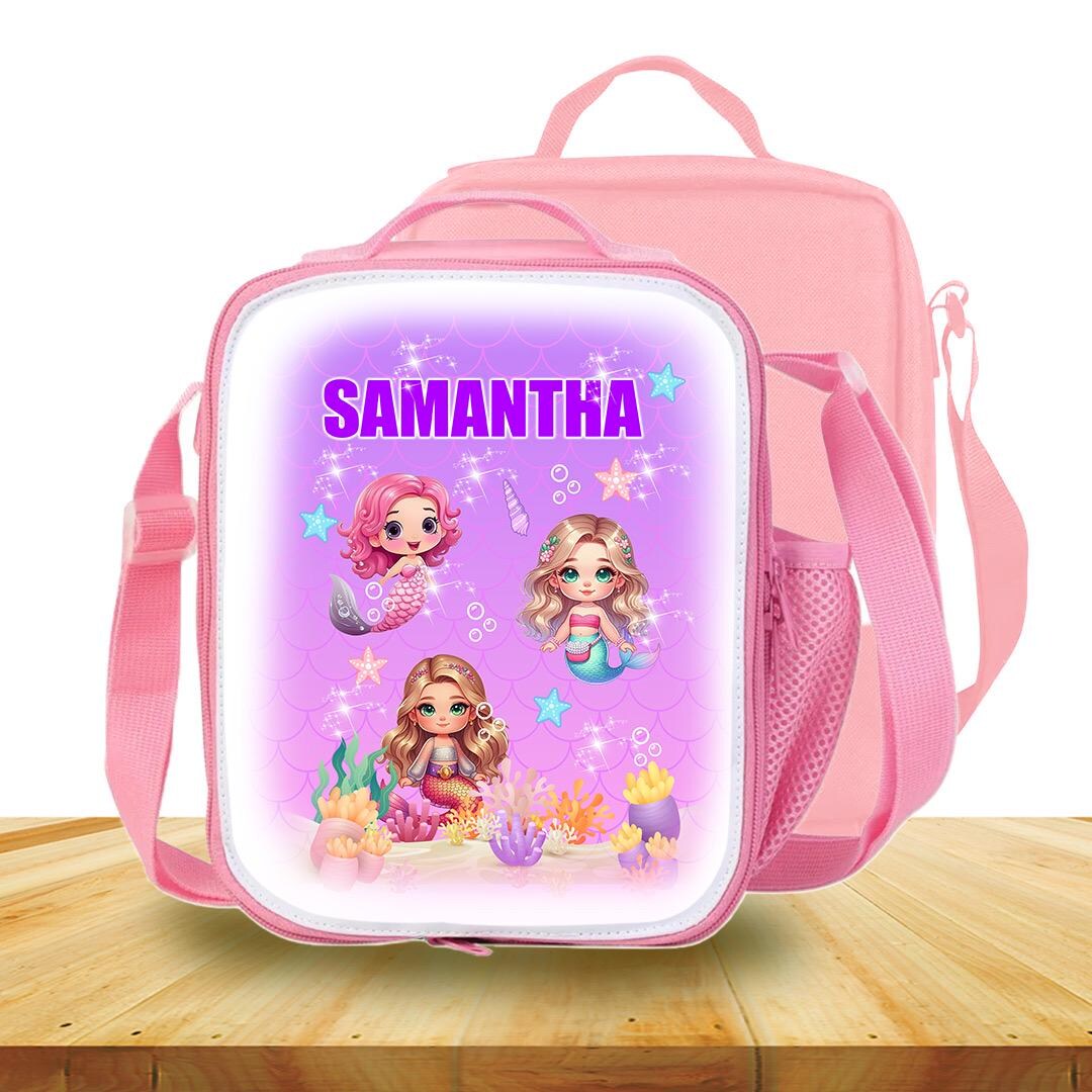Custom Kids Lunch Bag With Strap Personalized School Insulated Picnic ...
