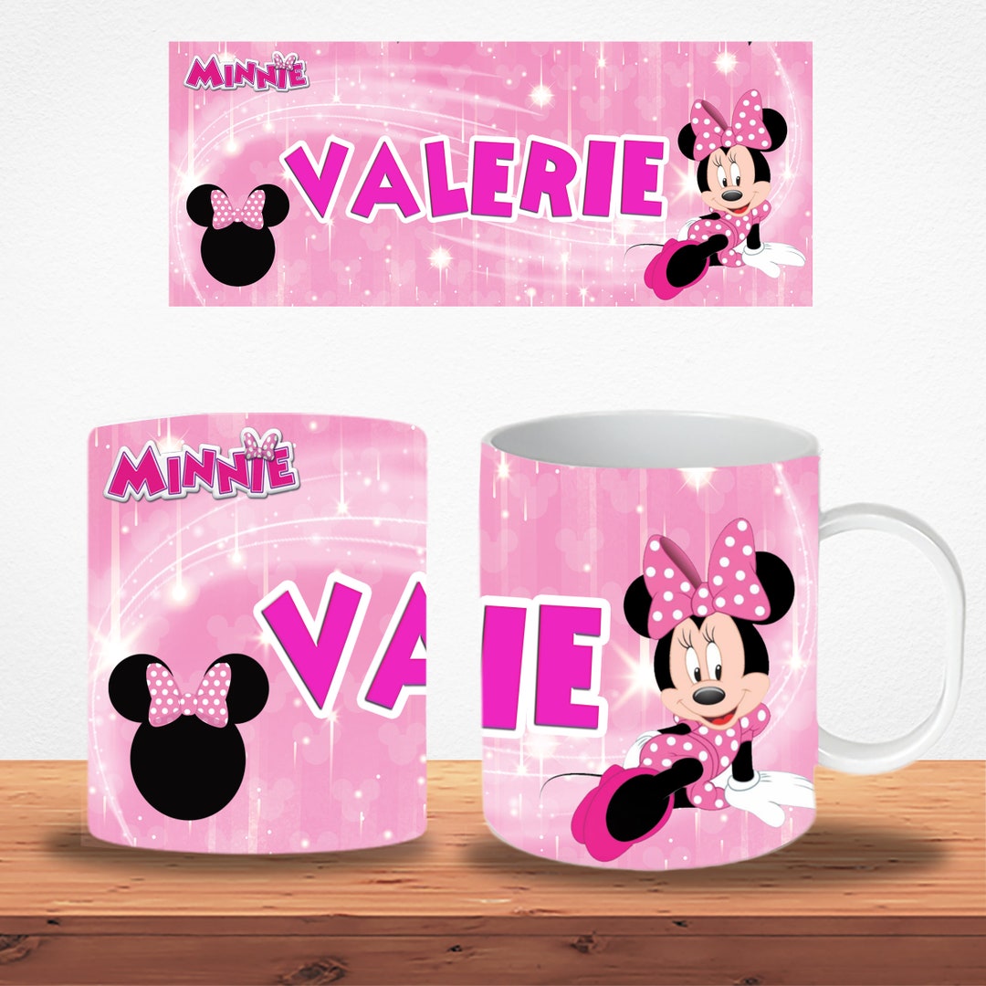 Minnie Mouse Pink Kids Mug With Name Unbreakable Child Cup Gift for ...