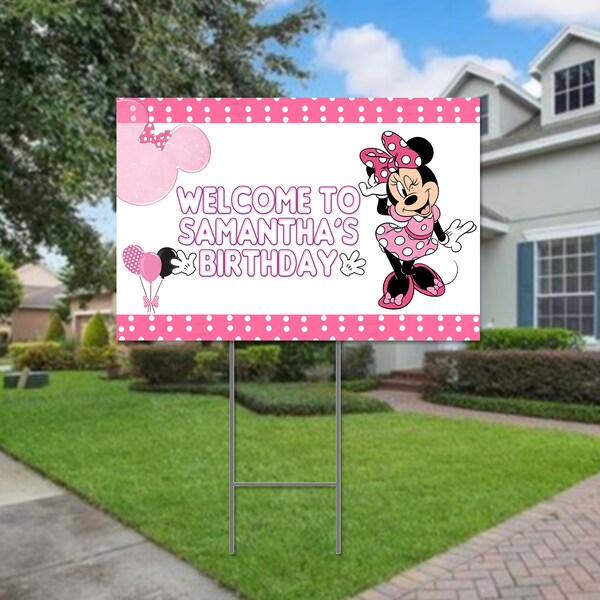 Minnie Mouse Party Signs - Etsy