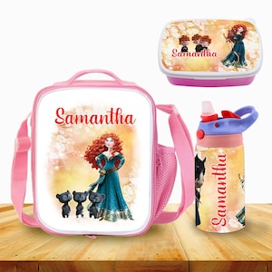 Custom School Kids Bundle Insulated Lunch Bag Snack Box Sippy Cup ...