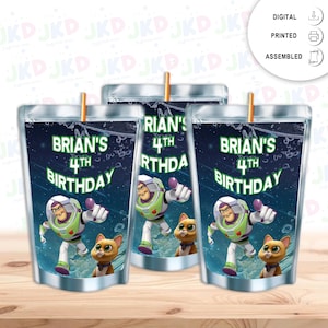Buzz Lightyear Juice Pouch Label Sticker or Complete Custom Juice ...