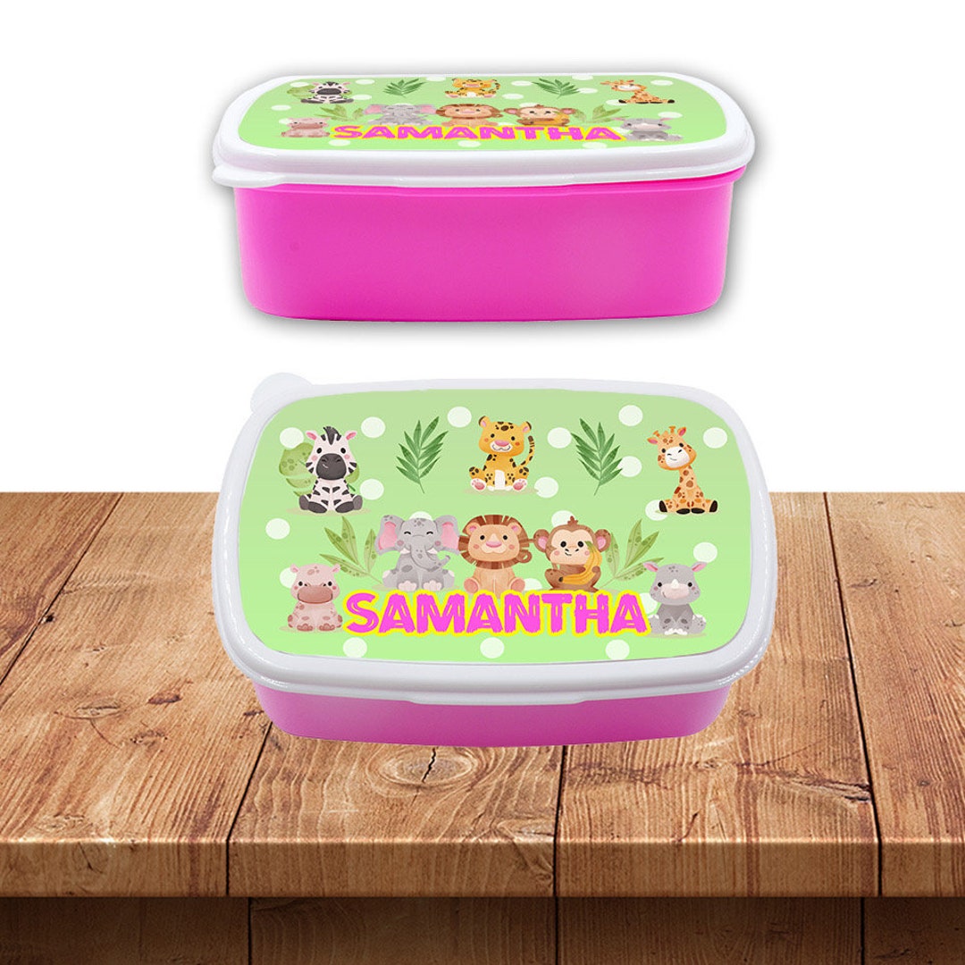 Custom Kids Snack Lunch Box for School Picnic Personalized Travel ...
