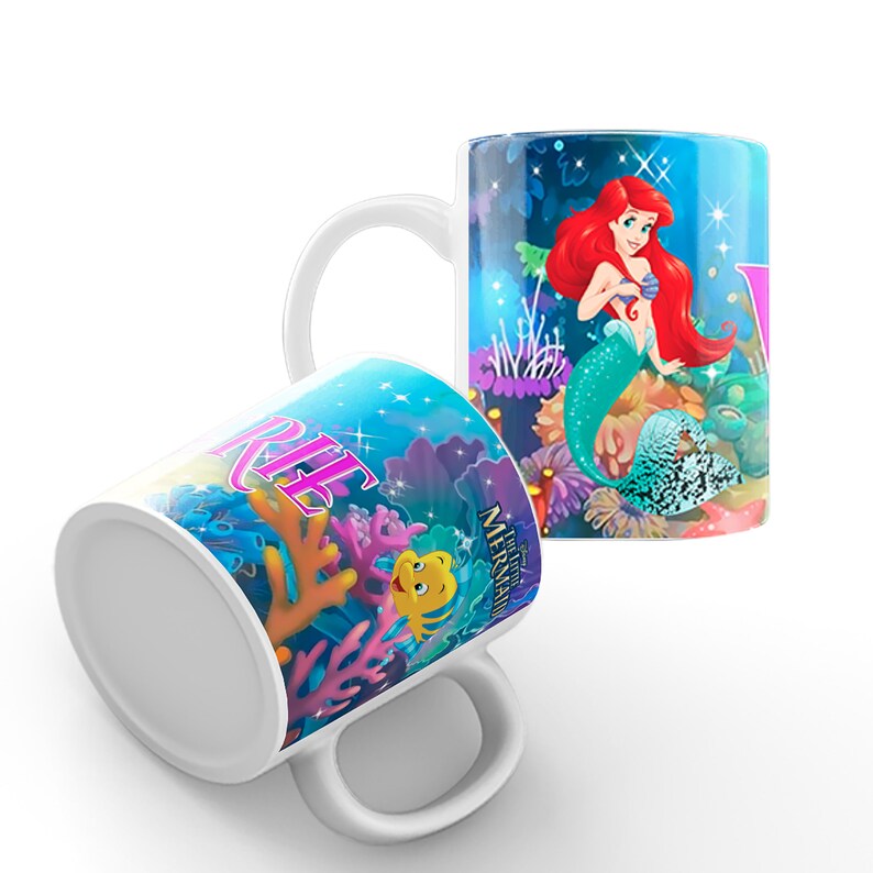 The Little Mermaid Kids Mug With Name Unbreakable Child Cup Gift for ...