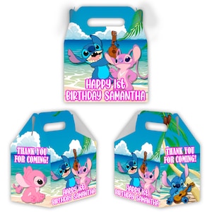 Stitch Candy Gable Box for Birthday Party Favors 12 Pack - 4.4x4.5in - Etsy