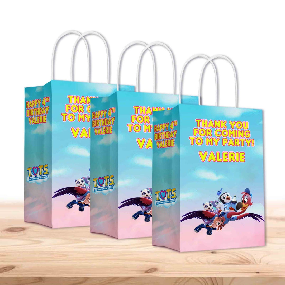 TOTS Bags With Handles for Kids Gift Favor Birthday Party - 12pack # ...