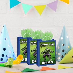 Hulk Gift Favor Bag Labels | 12-pack Stickers | Size 8x5in - Etsy