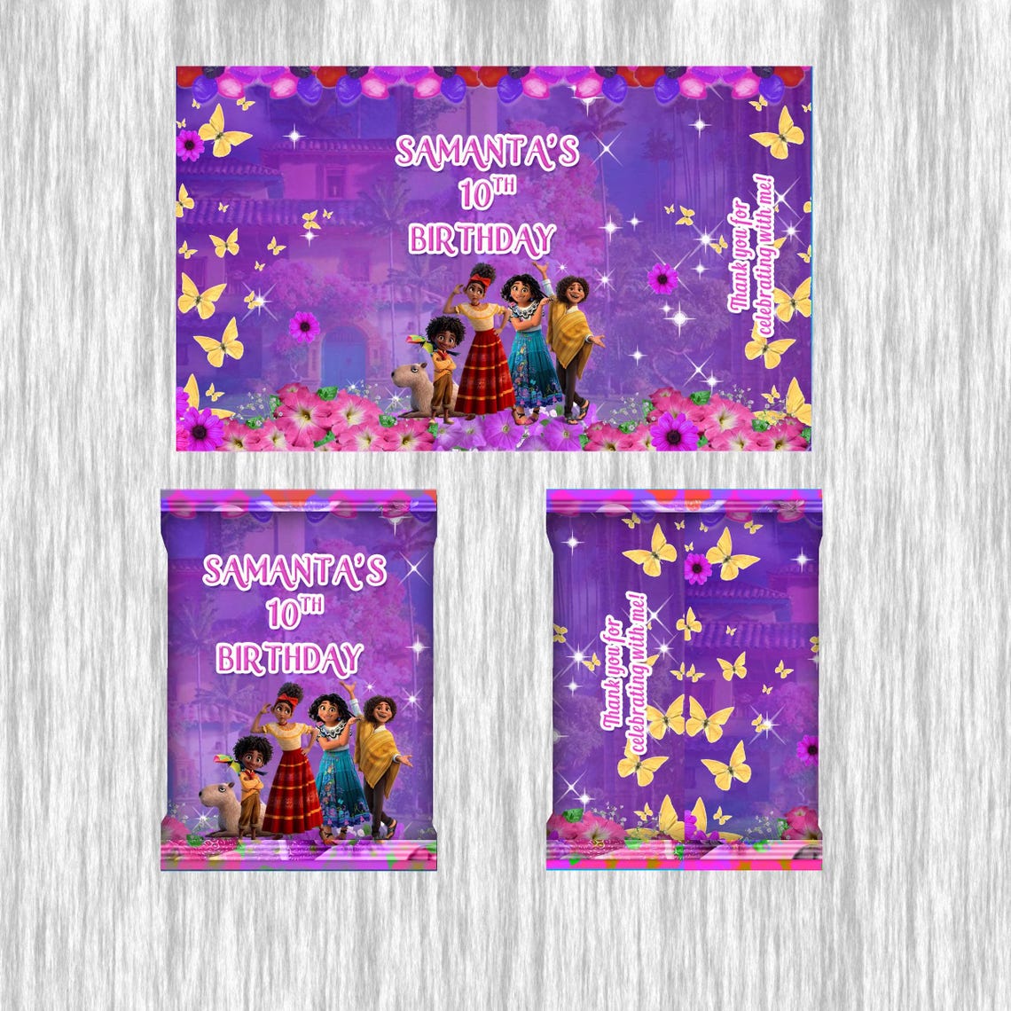Encanto Fruit Snack Wrapper Labels Instant Download Self-editable ...