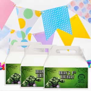 Hulk Gable Box Labels | 12-pack Stickers | Size 6x3.25in - Etsy