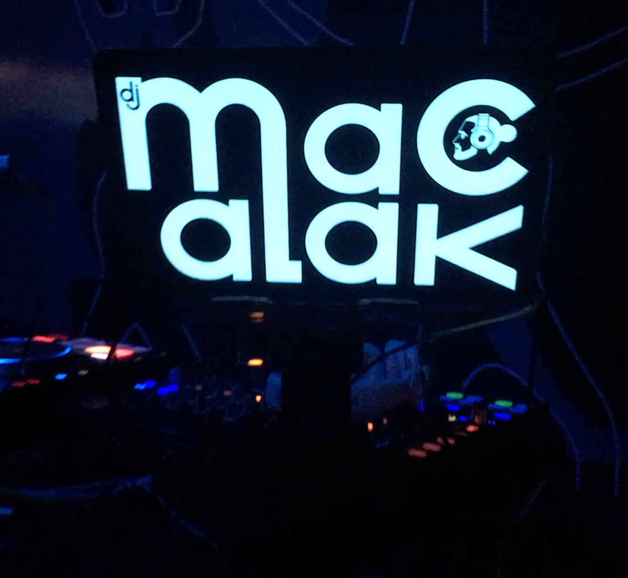 Custom DJ Logo Light Sticker for the Back of Your DJ Laptop - Etsy